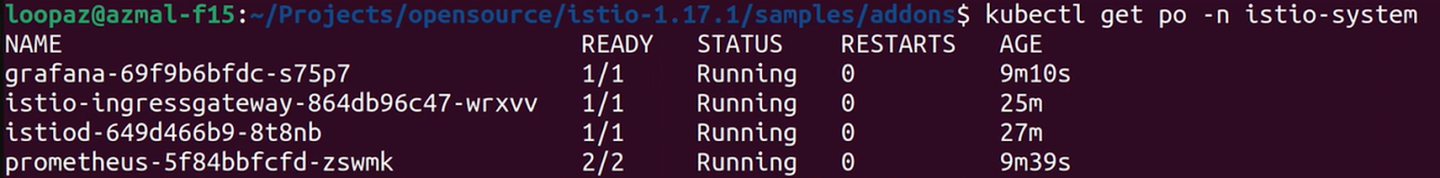 How to integrate Istio with Prometheus & Grafana for observability